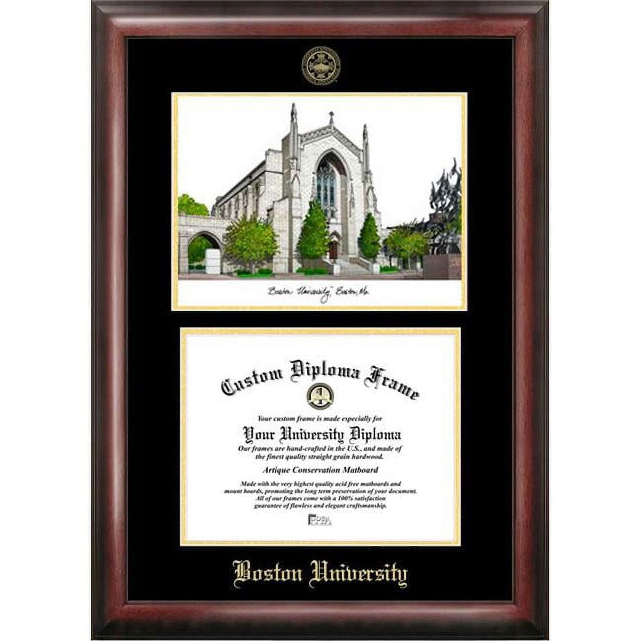 Campus Images MA993LGED Boston University Gold embossed diploma frame ...
