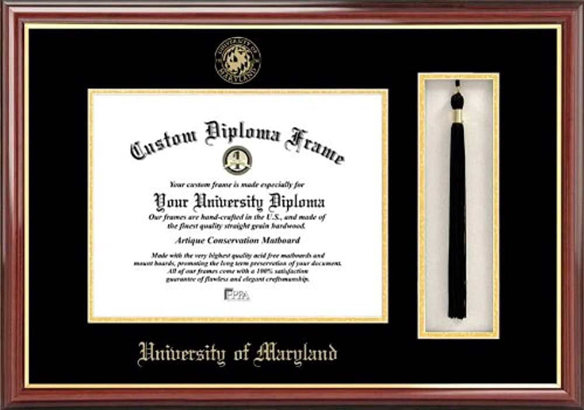Campus Images MD998PMHGT University of Maryland Tassel Box and Diploma ...