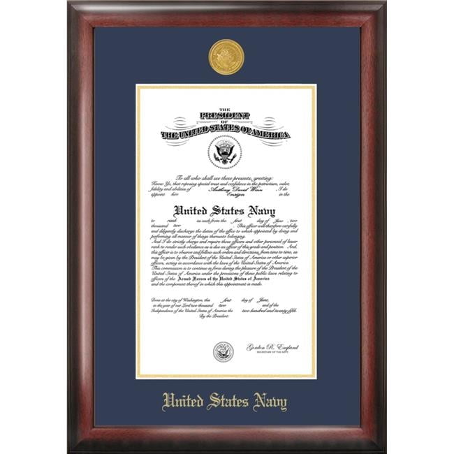 Campus Images NACG00111x14 11 x 14 in. Patriot Frames Navy Certificate ...