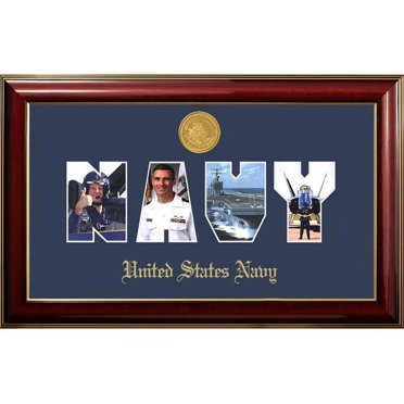 Patriot Frame's Air Force Collage Photo Frame Gold Medallion - Walmart.com