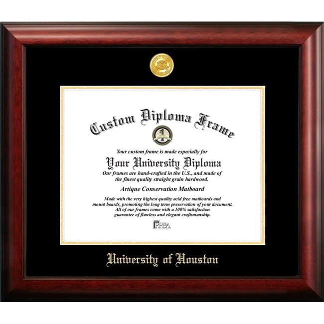Campus Images TX954GED-1411 14 x 11 in. University of Houston Gold ...