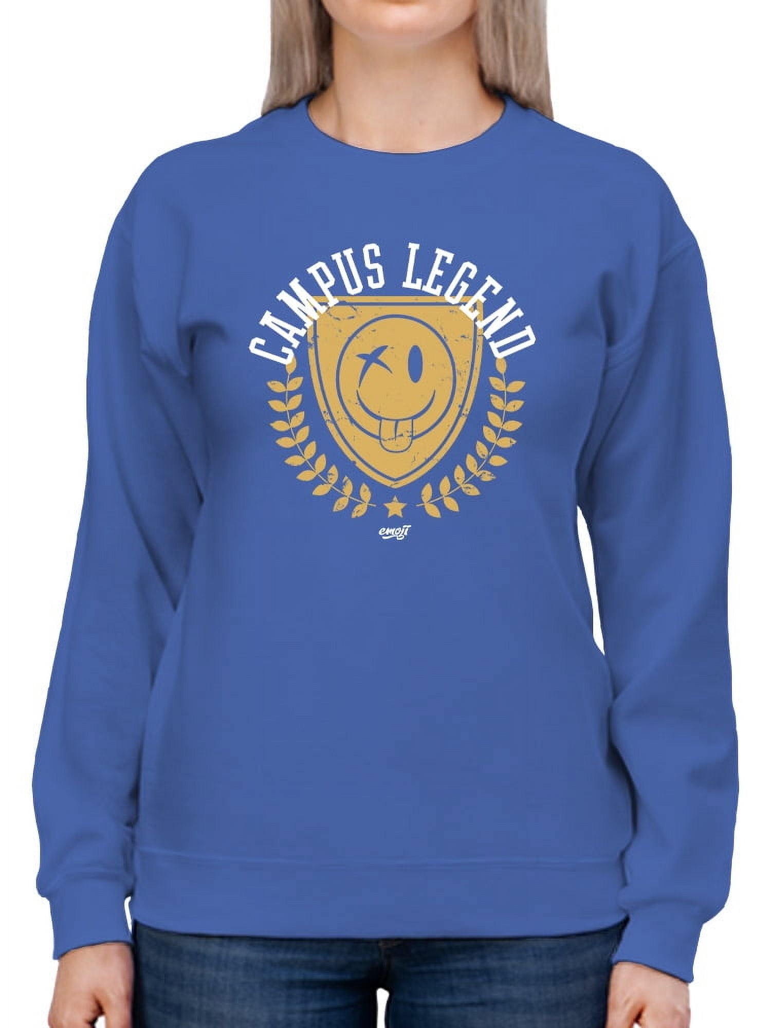 Campus Legend Shield - Retro College Graphic Women's Sweatshirt ...
