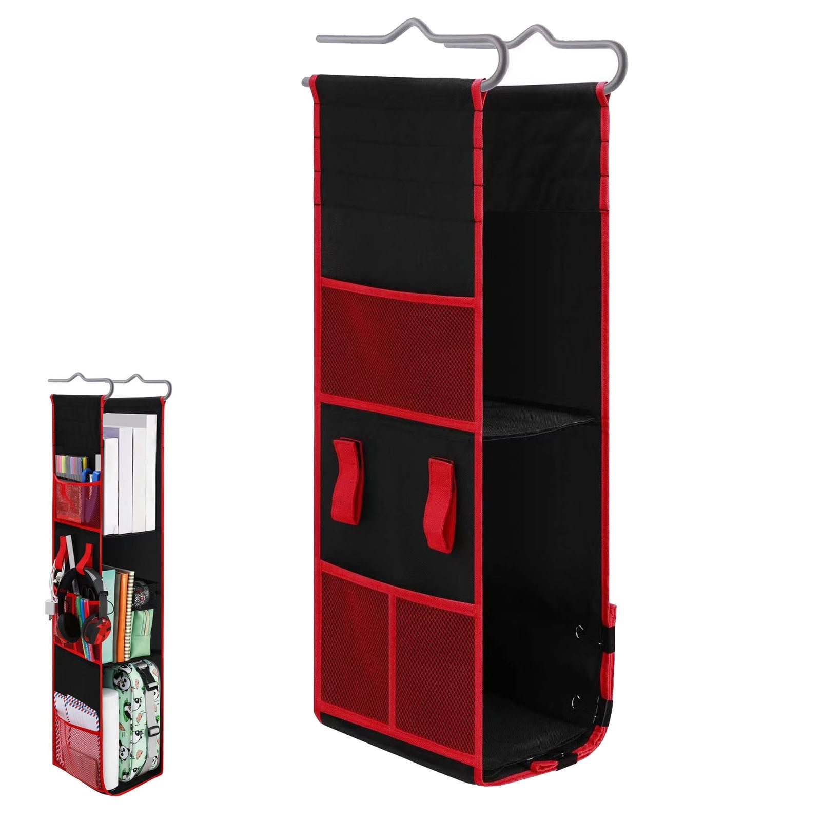 Campus Locker Organizer - Hanging Storage Rack with Multiple Pockets ...