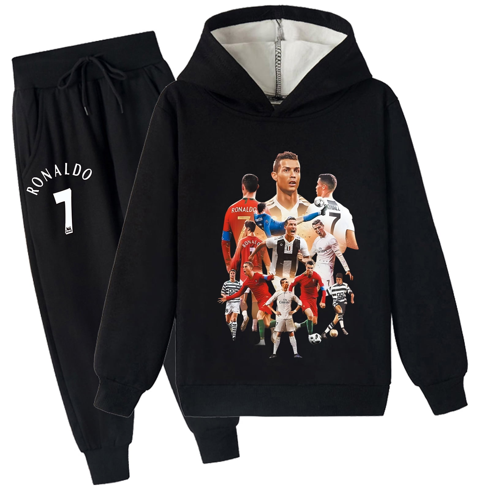 Campus Outfit Set Cristiano Ronaldo Brushed Fleece Pants & Hoodie fits ...