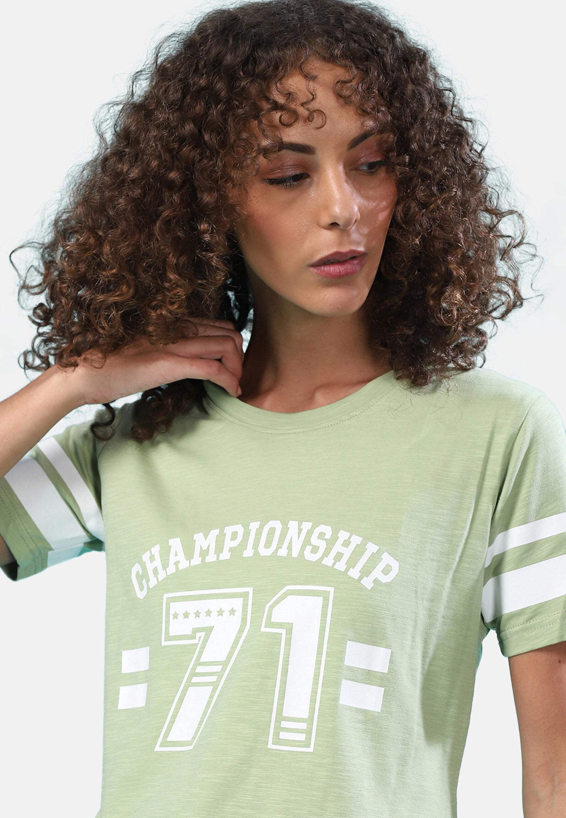 Campus Sutra Women Stylish Printed Half Sleeve Casual Tops - Walmart.com