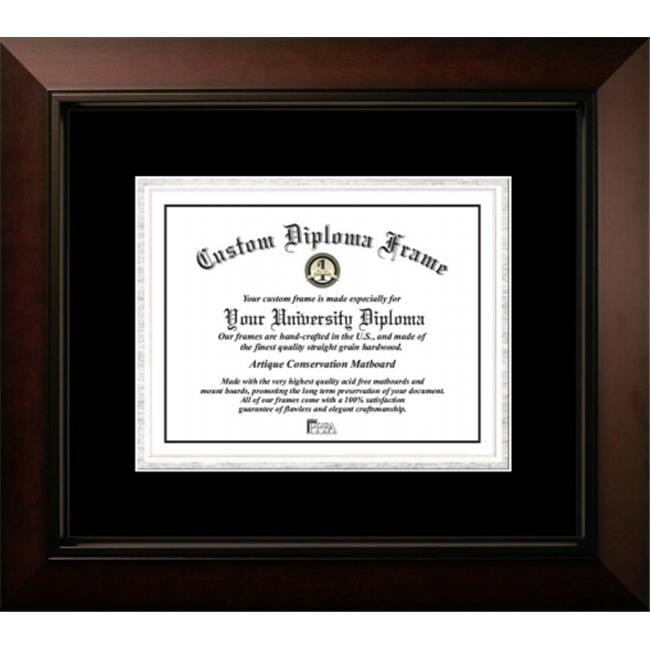 Campusimages SBBS0018511 Satin Black & Black Silver Certificate Frame ...