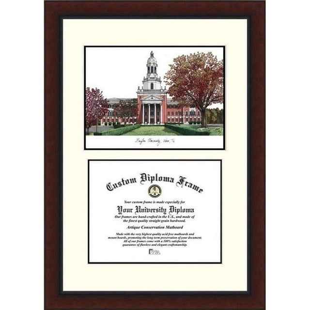 Campusimages TX955LV Baylor University Legacy Scholar Diploma Frame ...