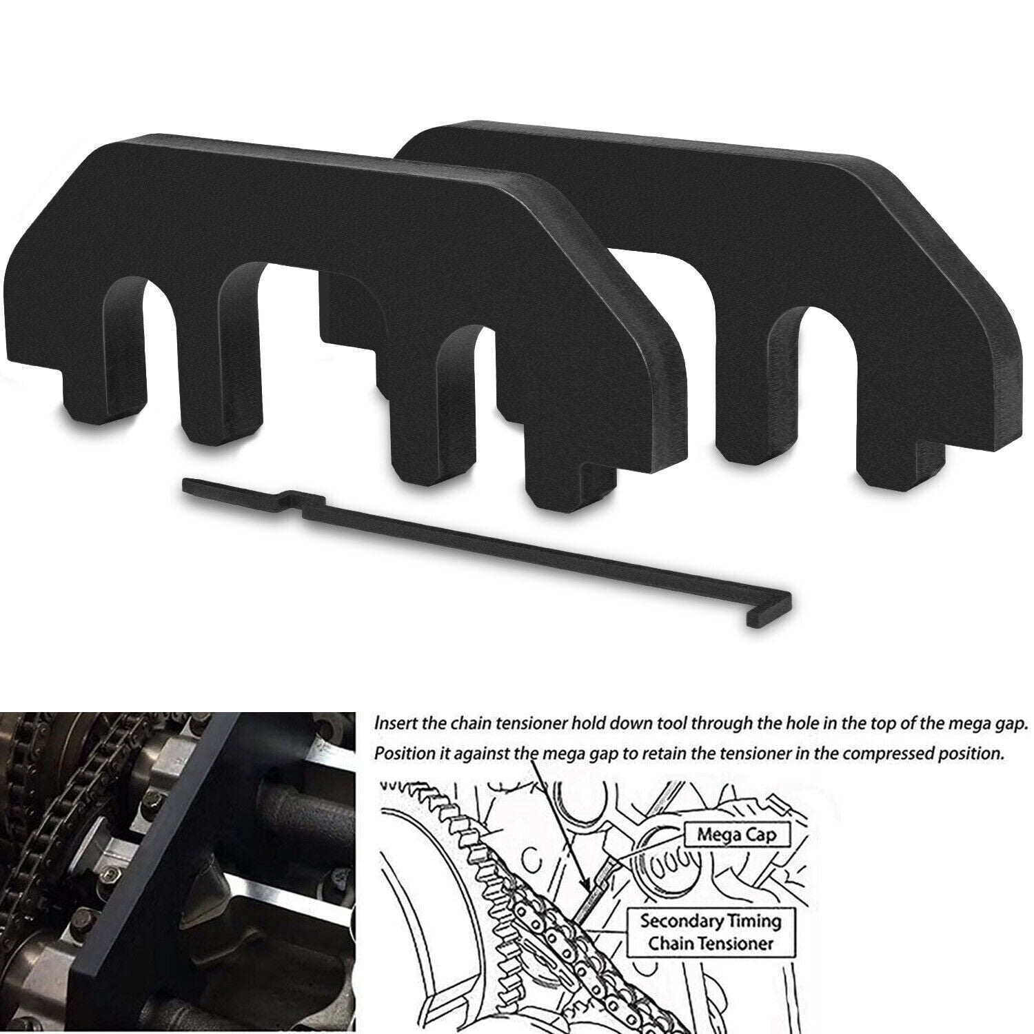 Camshaft Alignment Holding Tool Kit w/ Tension Tool for Ford Edge 3.5L ...