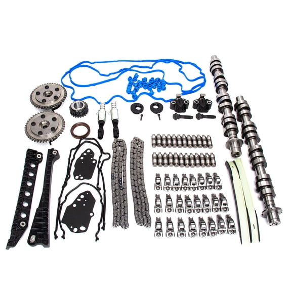 Camshafts Lifters Rocker Arms Timing Chain For 5.4L Triton 3V Ford F150 ...