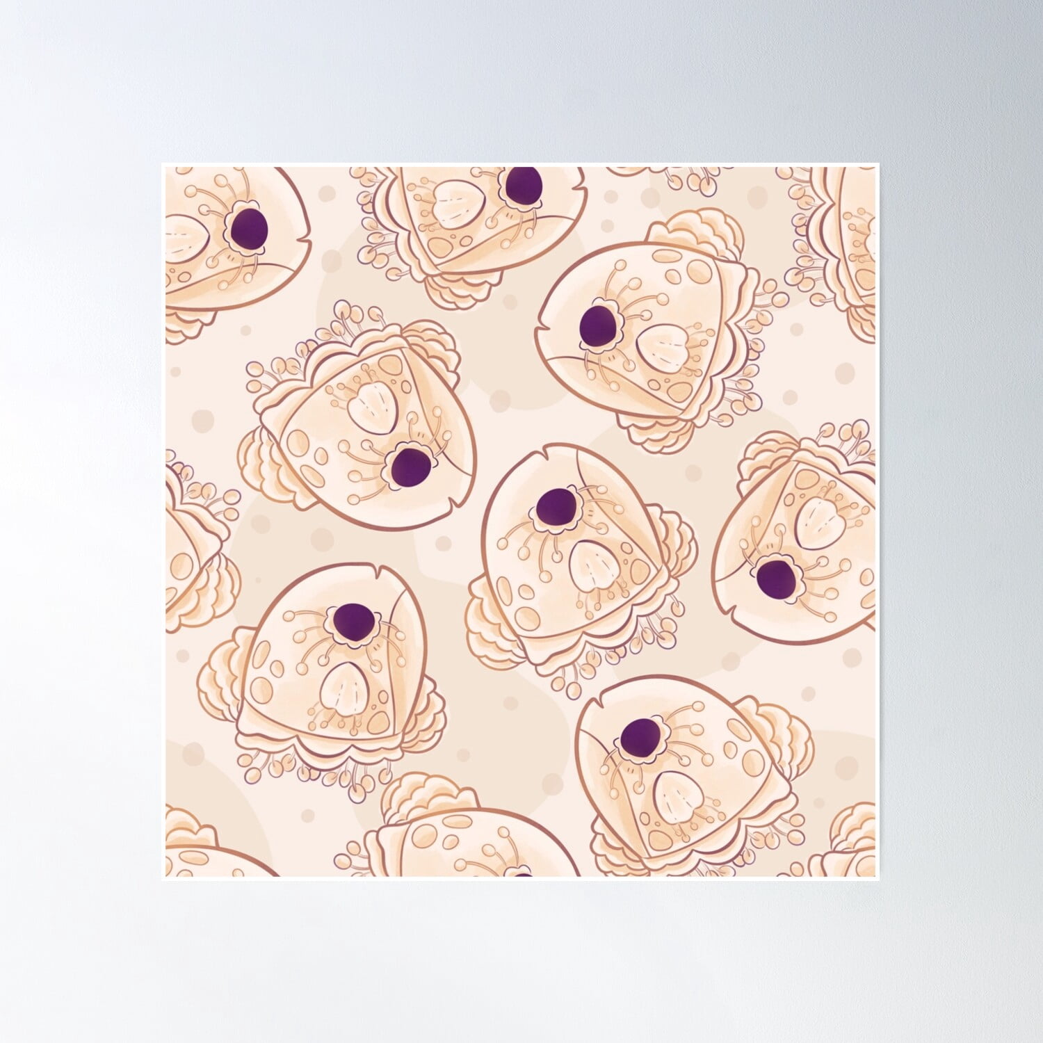 Camu Camu Flower Sunfish Poster Wall Art, Modern Wall Decor, 24x24 ...