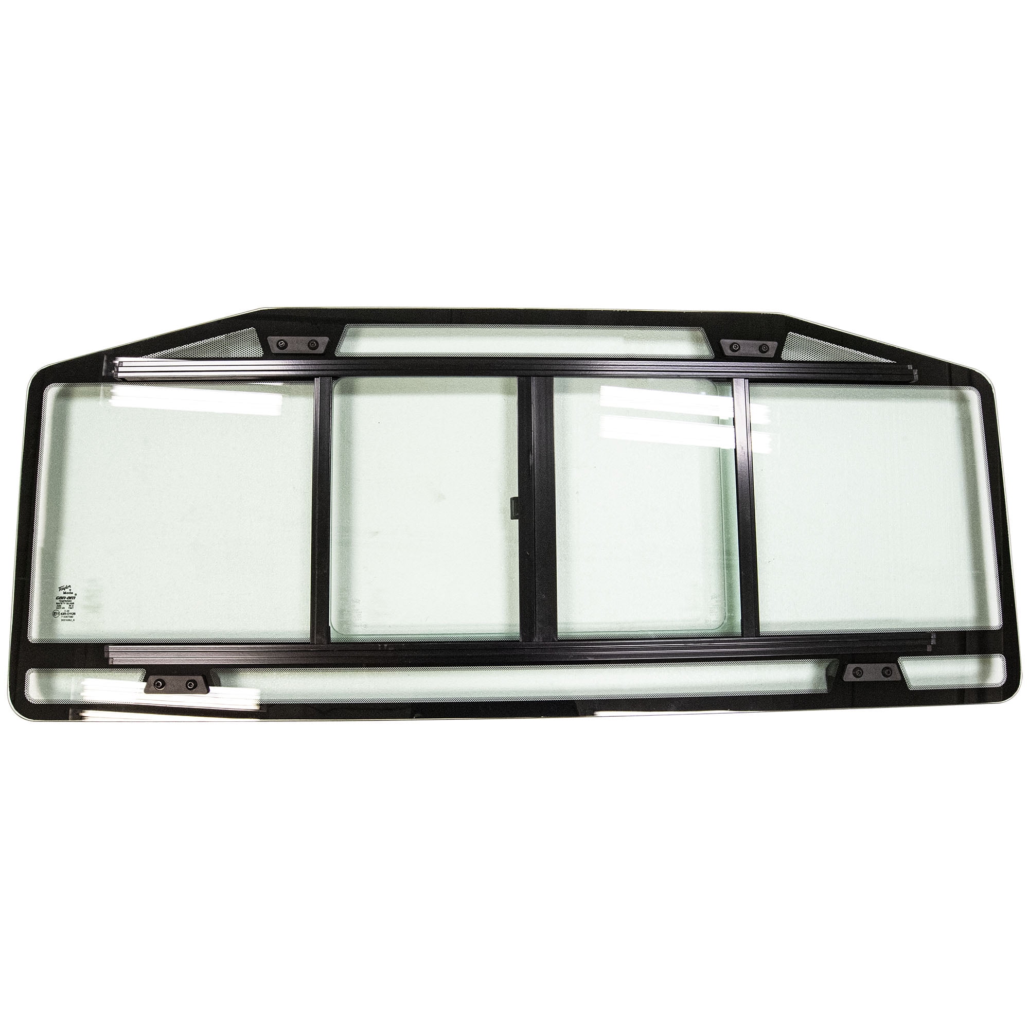 Can-Am 715007080 Rear Tempered Glass Window with Sliding Panel Defender ...