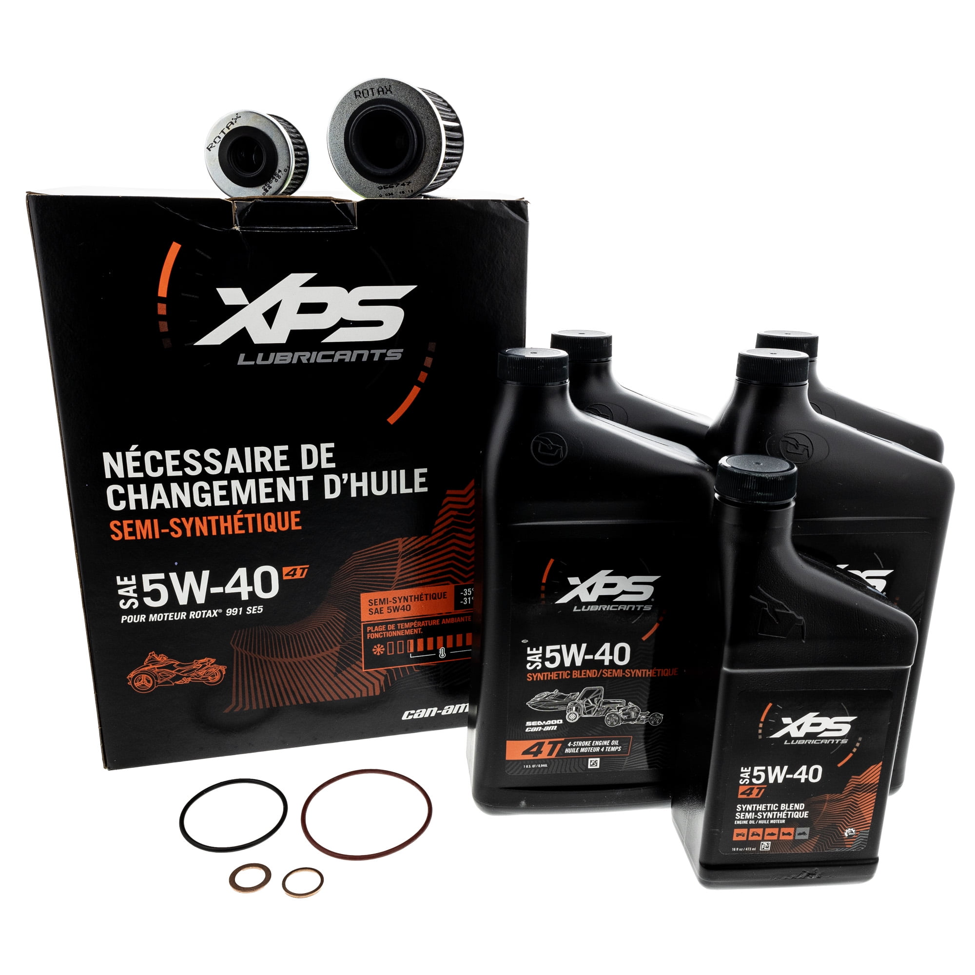 Can-Am 9779248 BRP Ski-Doo OEM Spyder Oil Change Kit 5W40 (Se5) 991 ...