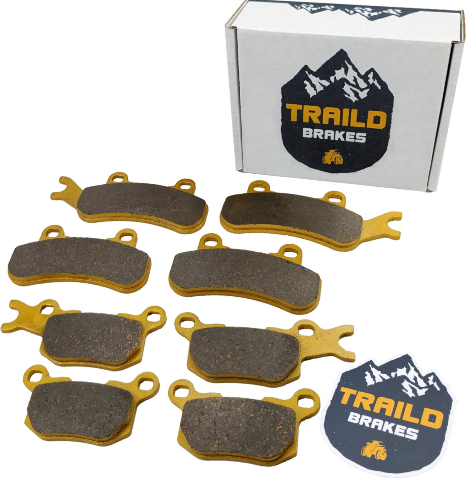 Can-Am Defender ATV HD7 HD8 HD9 HD10 2016-2024 Ceramic Brake Pad Set ...