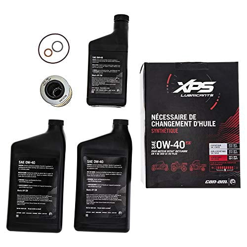 Can-Am New OEM 4T 0W-40 Synthetic Blend Oil Change Kit Rotax 500 V-Twin ...