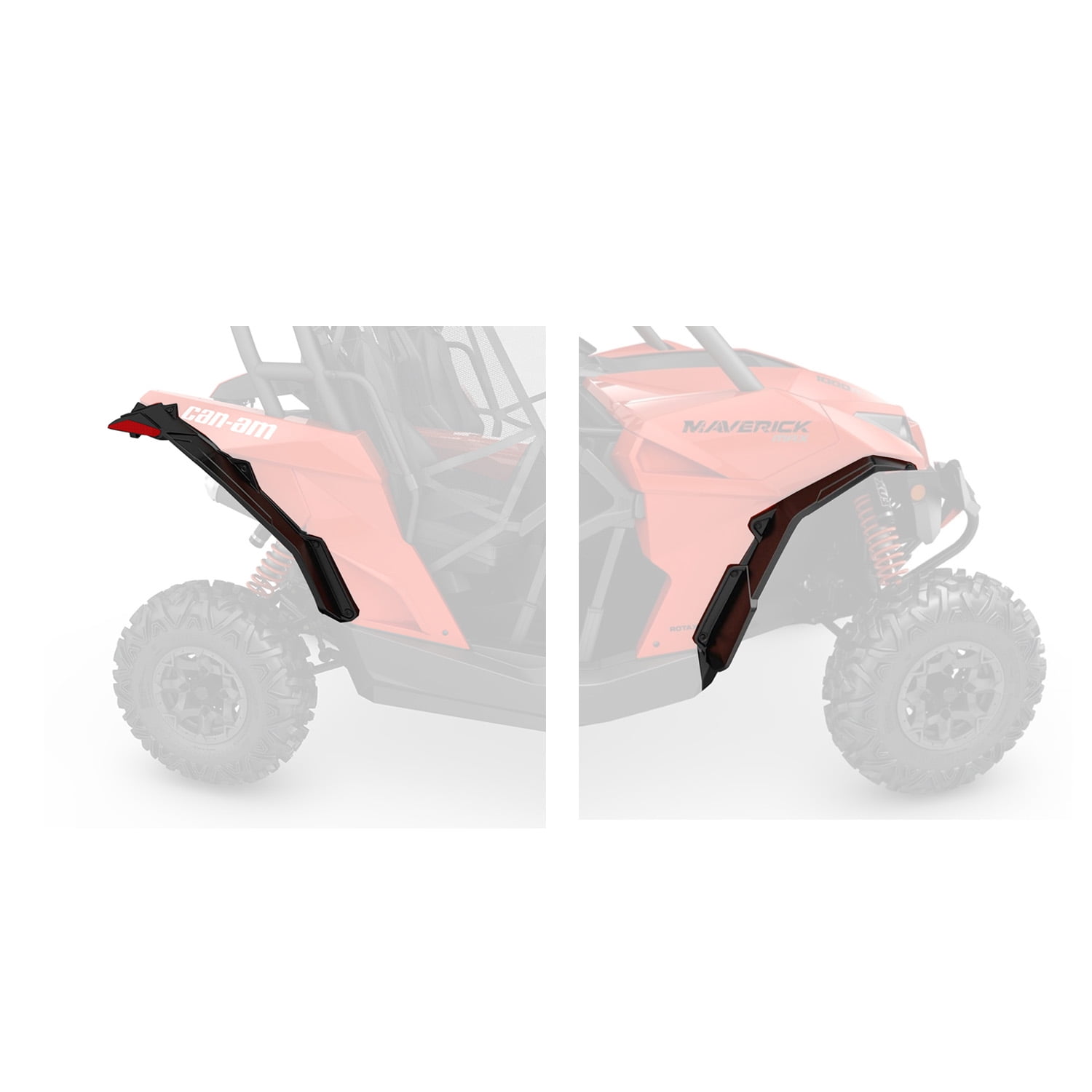 Can-Am New OEM Maverick Max X ds Super Fender Flares Kit 715001323 Mud ...