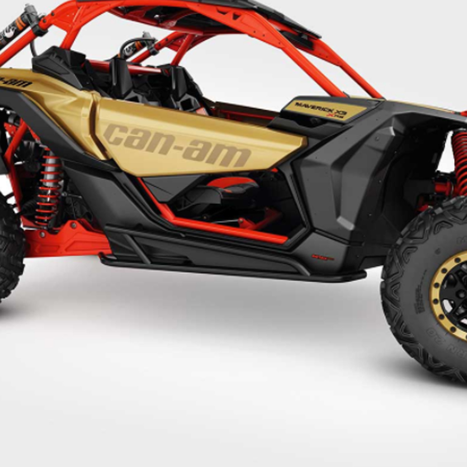 Raceline Krank 14" Bronze Wheels 28" Intimidator Tires Can-Am Commander ...