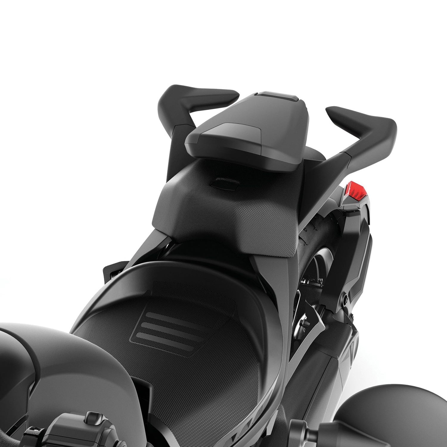 Can-Am New OEM, Ryker Cast Aluminum Black Foldable Passenger Backrest ...