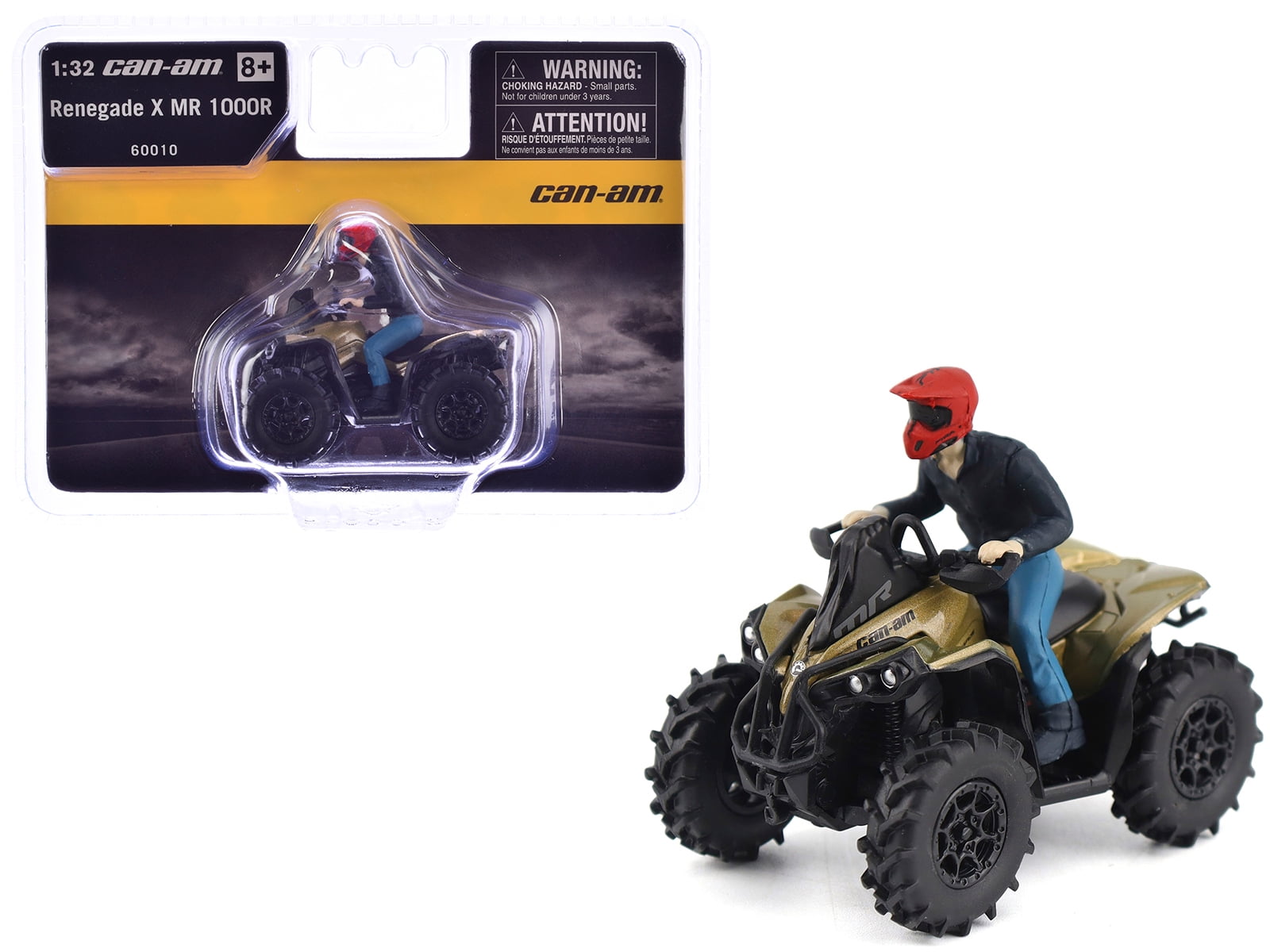 Can-Am Renegade X MR 1000R ATV Liquid Titanium Metallic with Driver ...