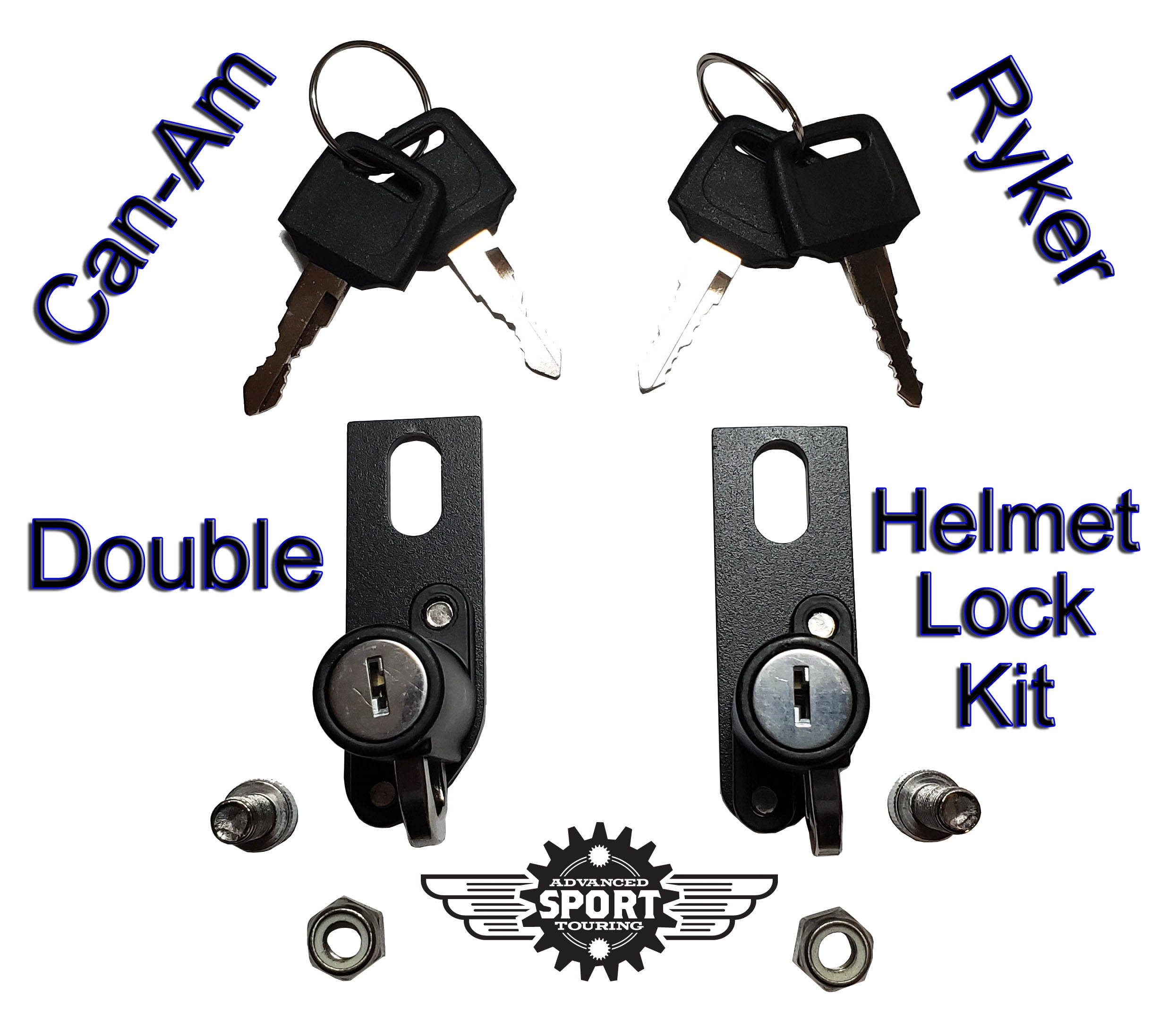 Can-Am Ryker Double Helmet Lock Kit - Walmart.com