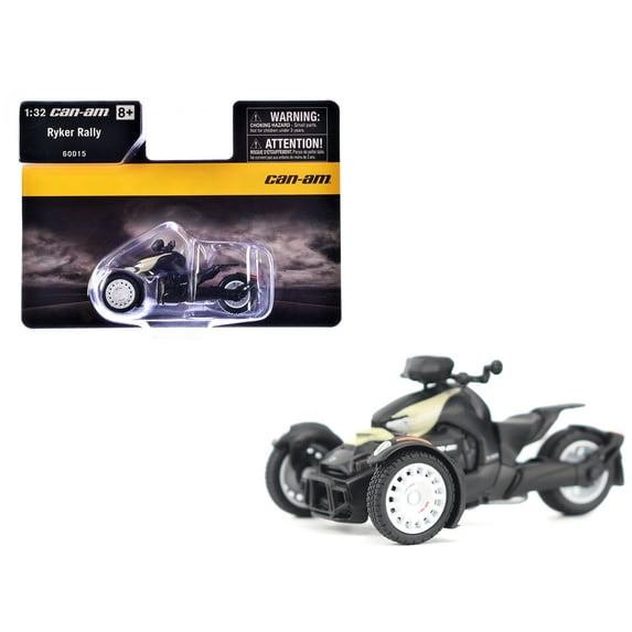 Can-Am Ryker Rally 3-Wheel Motorcycle Sand Storm and Black 1/32 Diecast ...