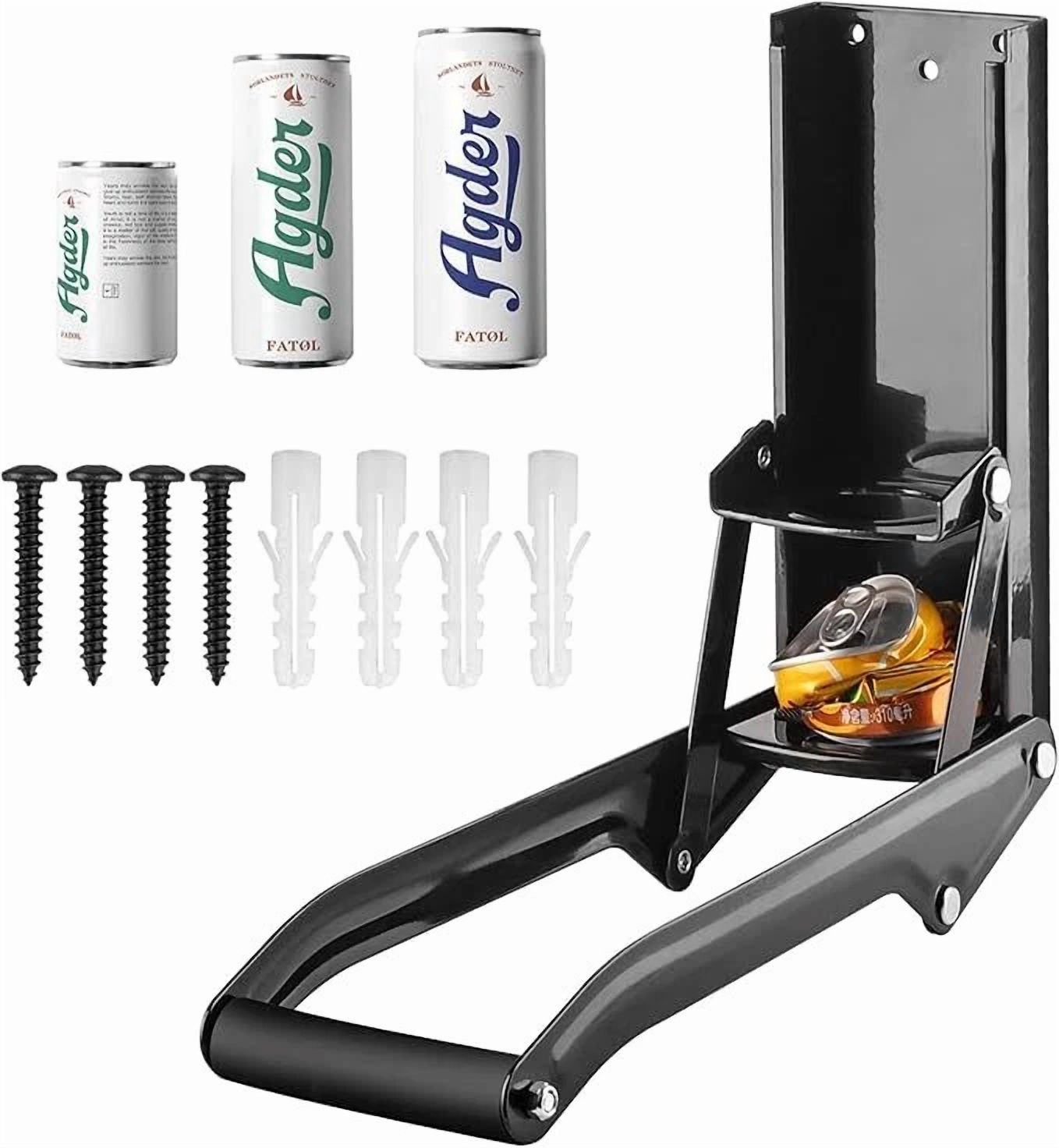 Can Crusher Wall Mounted Aluminum Can Crusher 16Oz 12Oz 8Oz Heavy Duty ...