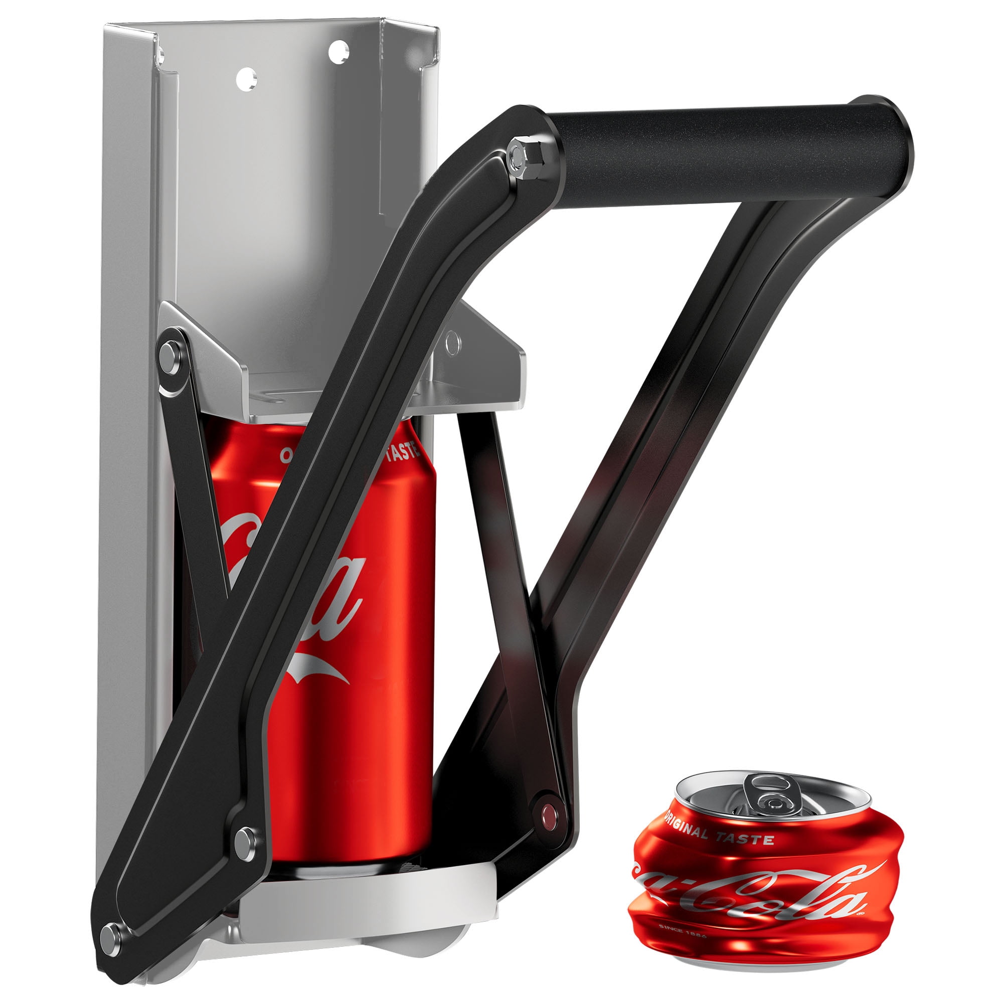 RamPro Heavy Duty Aluminum Can Crusher & Bottle Opener - 16 oz Wall Mounted for Recycling ...