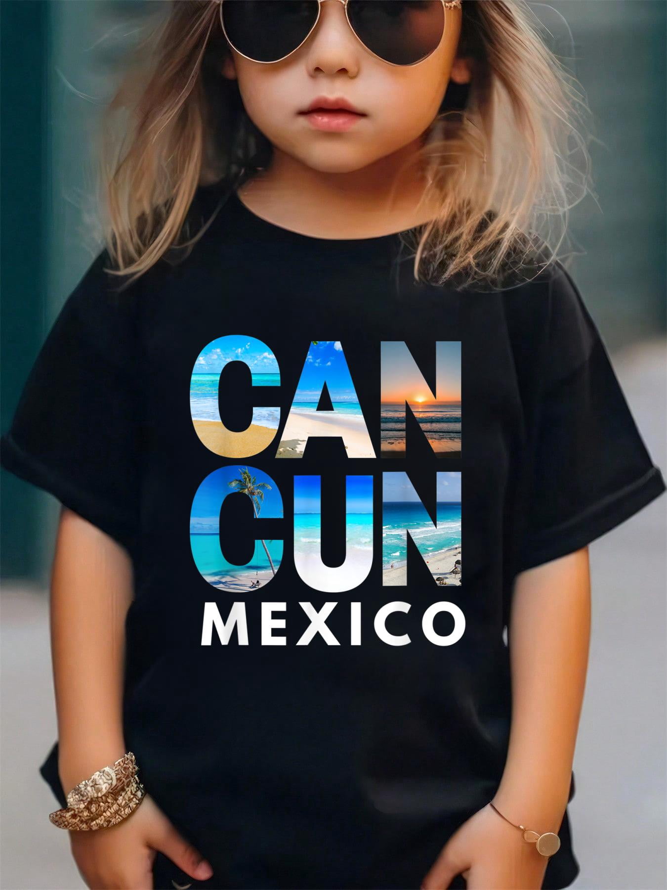 Can Cun Mexico Sunset Beach Palm Trees Summer Vacation Men Women Kids T ...