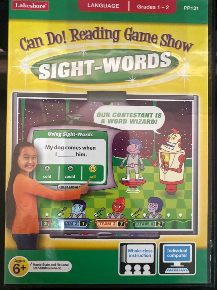 Can Do! Reading Game Show: Sight-words - Language Grades 1-2 (CD-ROM ...