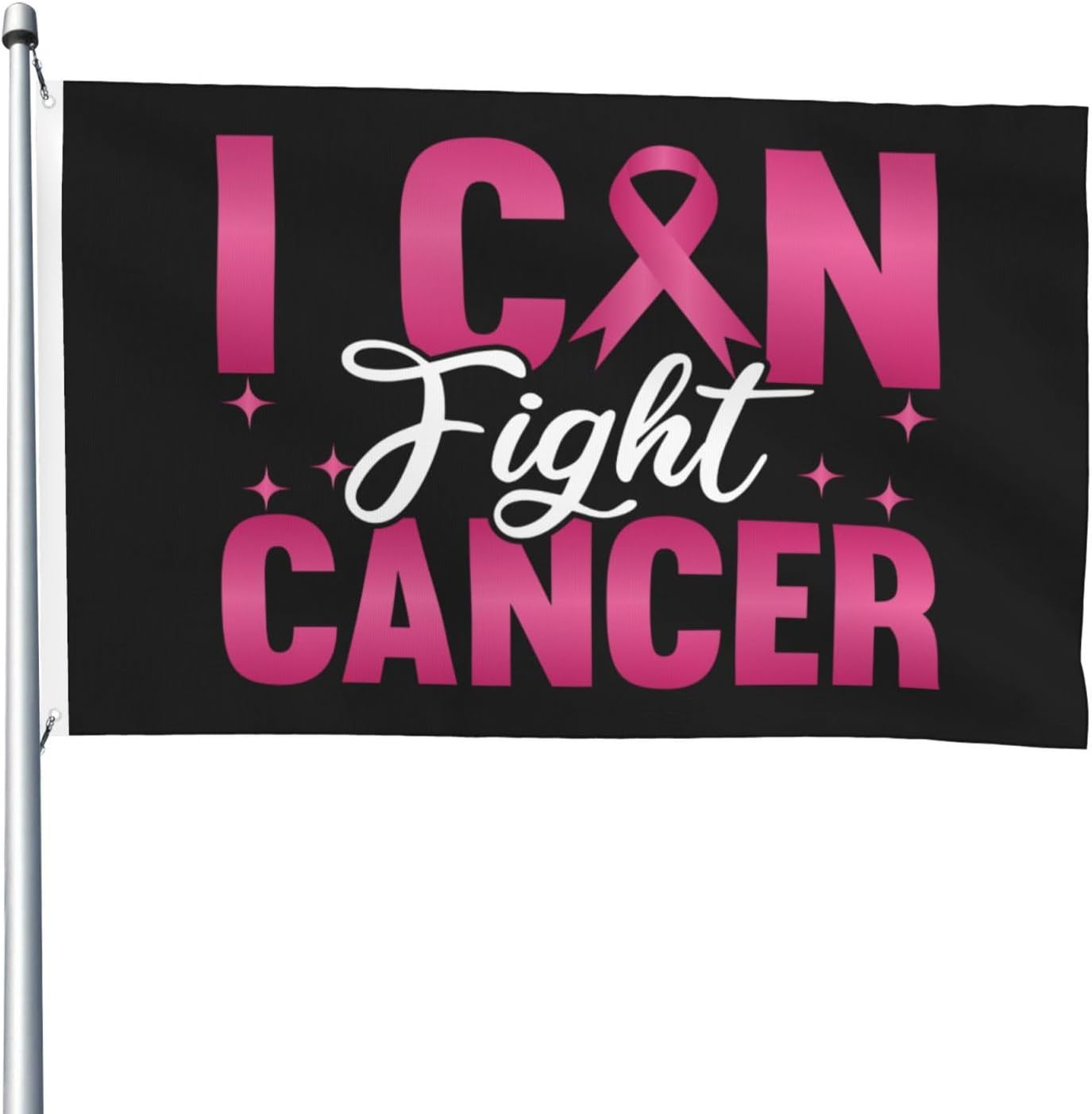 Can Fight Cancer Flag Double Sided 4x6 FT Outdoor Print Flags Durable ...