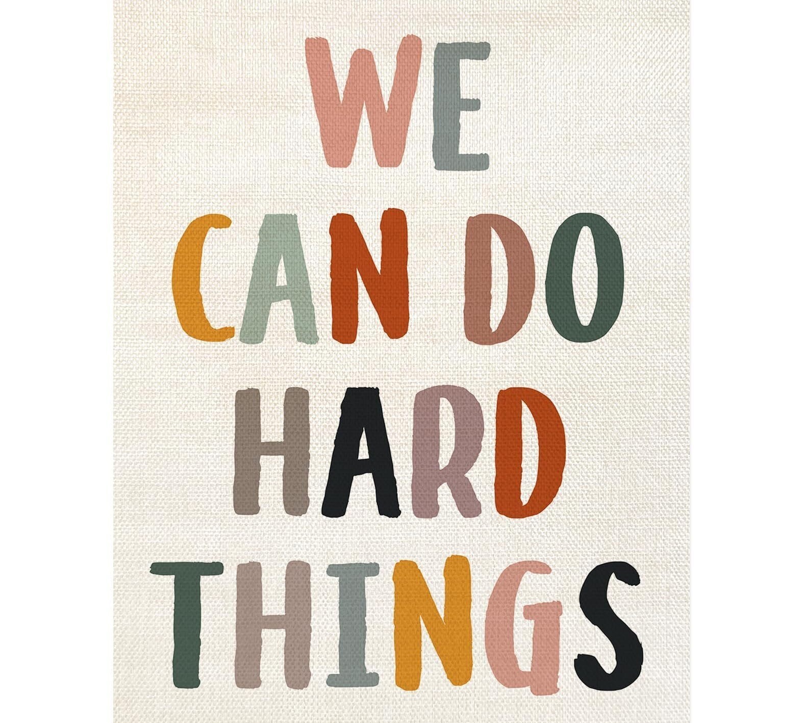 We Can Do Hard Things Poster, Classroom Decor, Positive Wall Art ...