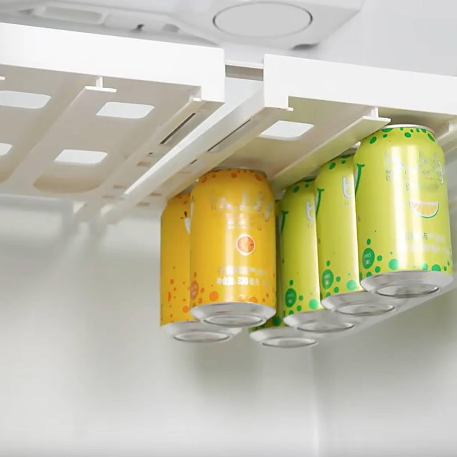 Can Holder Fridge, Large Capacity Soda Can Hanger Fridge Hanging Can ...