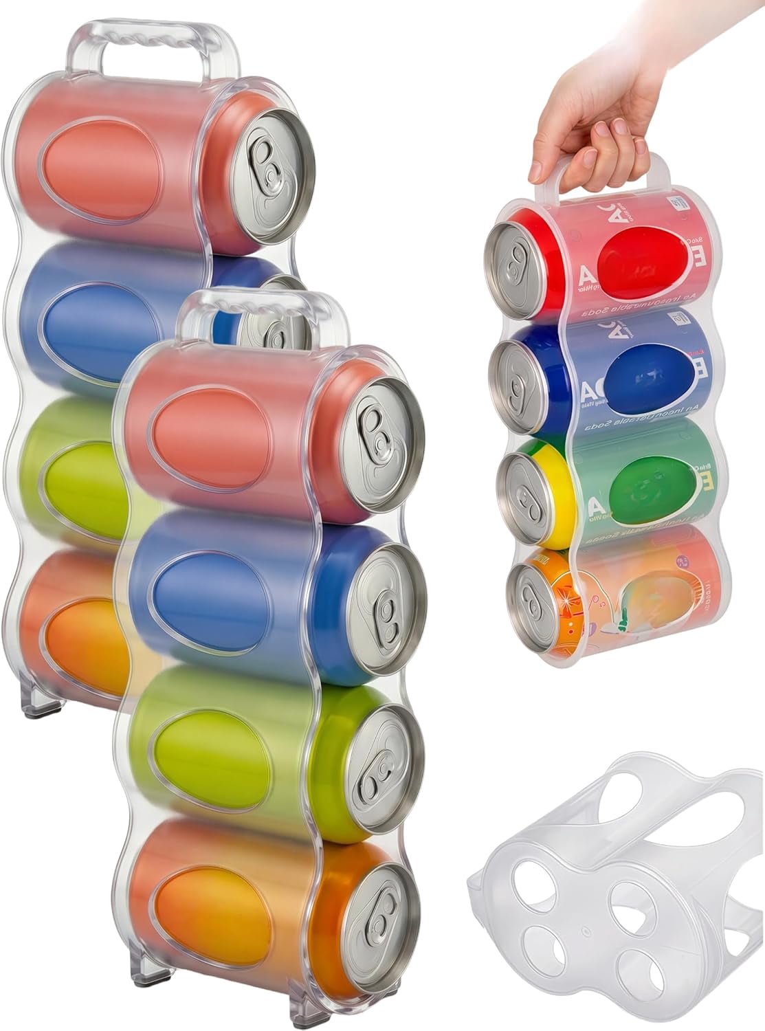 Can Holder for Cooler, Portable Soda Can Organizer for Cooler with ...