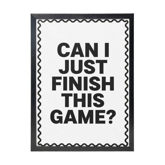 Can I Just Finish This Game? Gaming Print, Boys Bedroom Decor Home ...