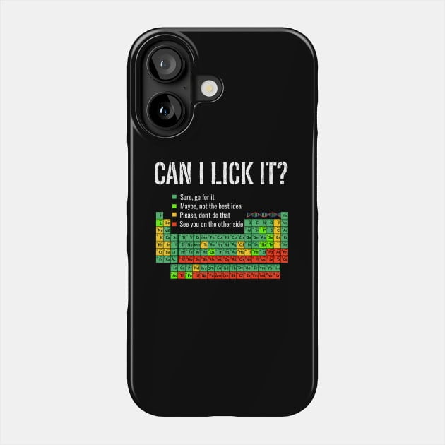 "Can I Lick It" Periodic Table Science Case for Apple iPhone 11-17 ...