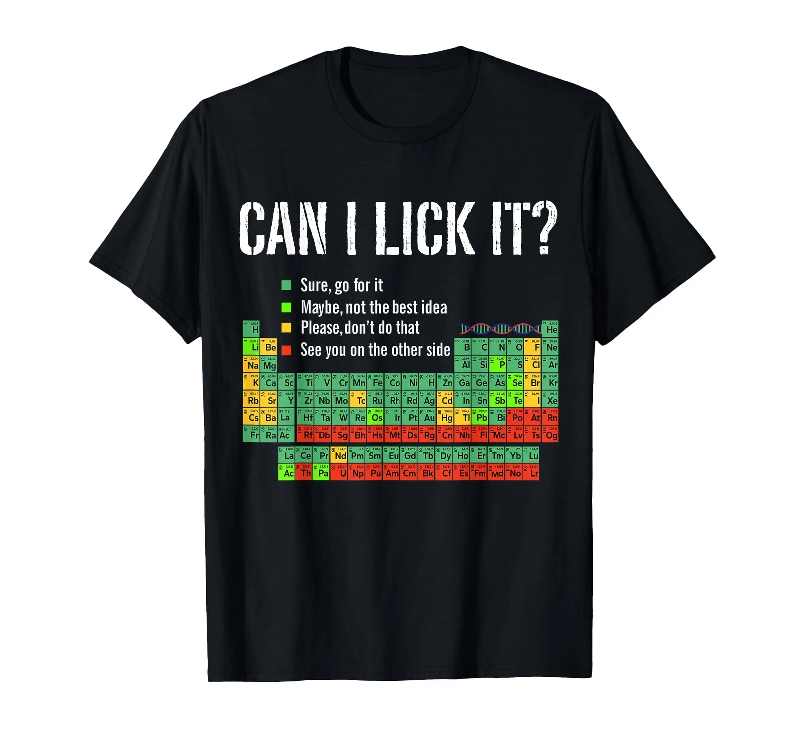 Can I Lick It Periodic Table Teacher Student Unisex T-Shirt | eBay ...