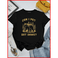 Can I Pet Dat Dawg Hiker Funny Bear Meme Unisex T-Shirt, up to Size 5XL ...