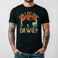 Can I Pet That Dog Funny Dawg Bear Meme Camping Art Graphic Tee Graphic ...