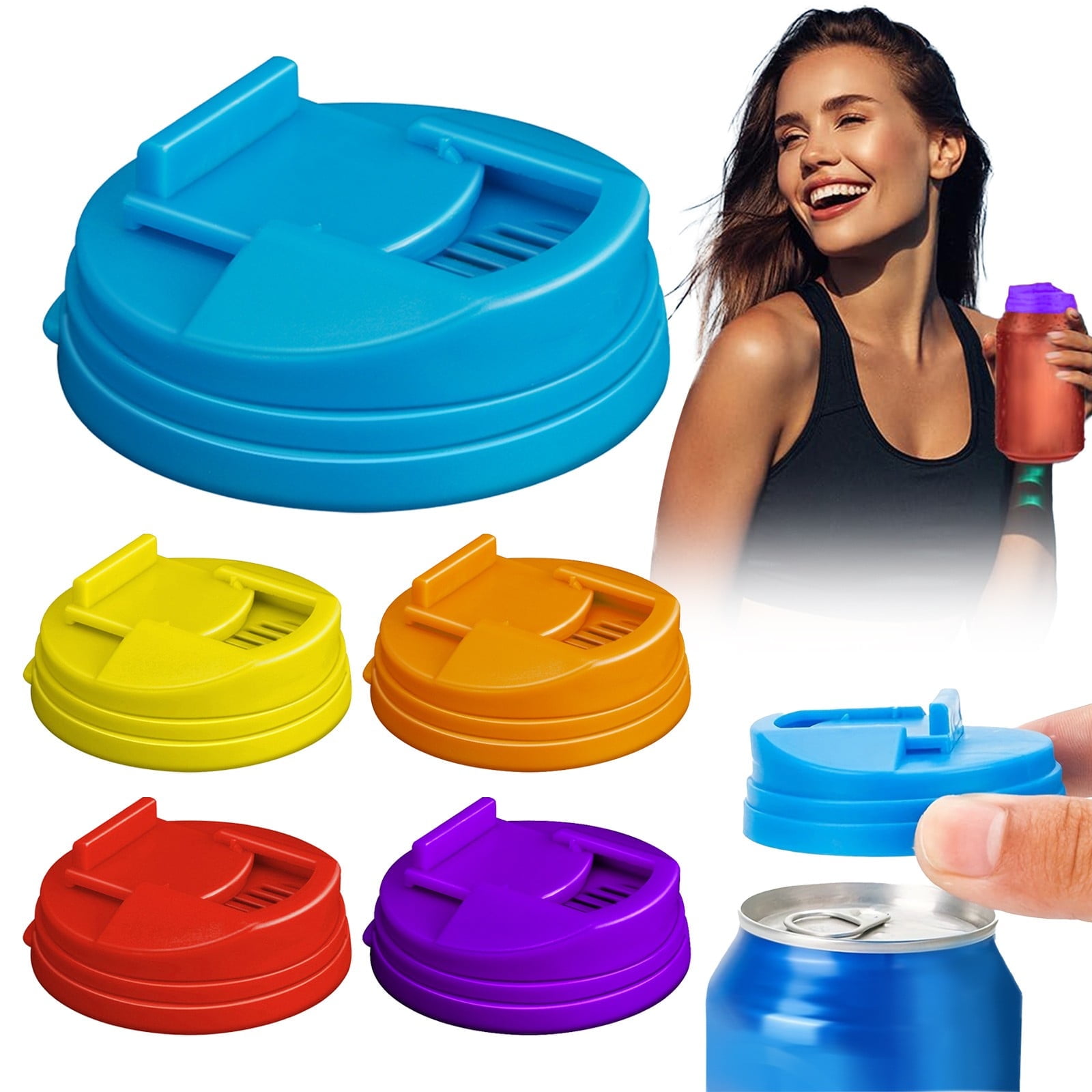 Can Lids Basdi Reusable Can Lids - Upgraded Splash-Proof Covers for ...