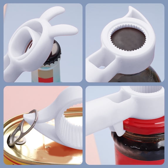Can Opener,2pcs Creative Multi Purpose Beverage 4 In 1 Can Opener Lid ...