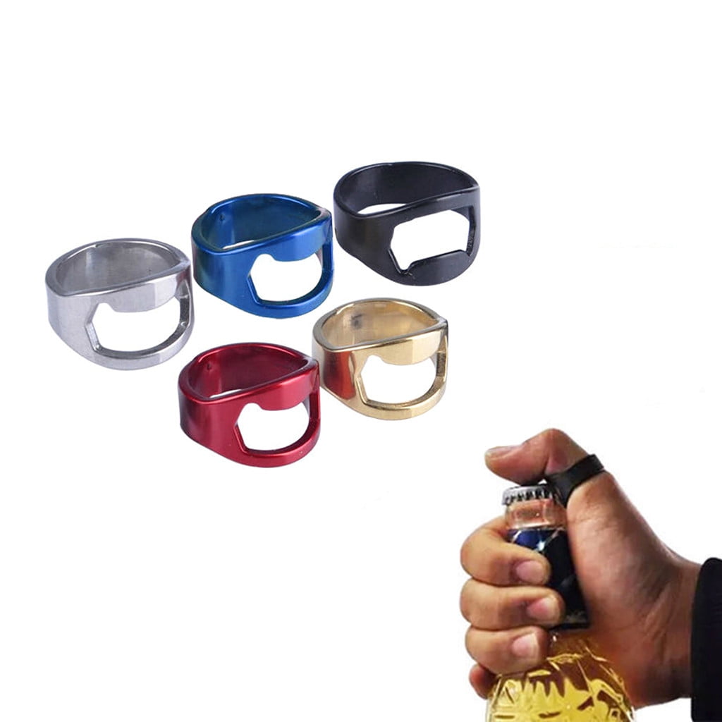 Can Opener 5PCS Stainless Steel Finger Thumb Bottle Open Opener Bar ...