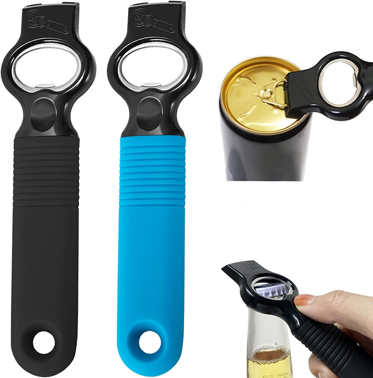 Can Opener and Beer Bottle Opener Bartender with 4.2" Long Silicone ...