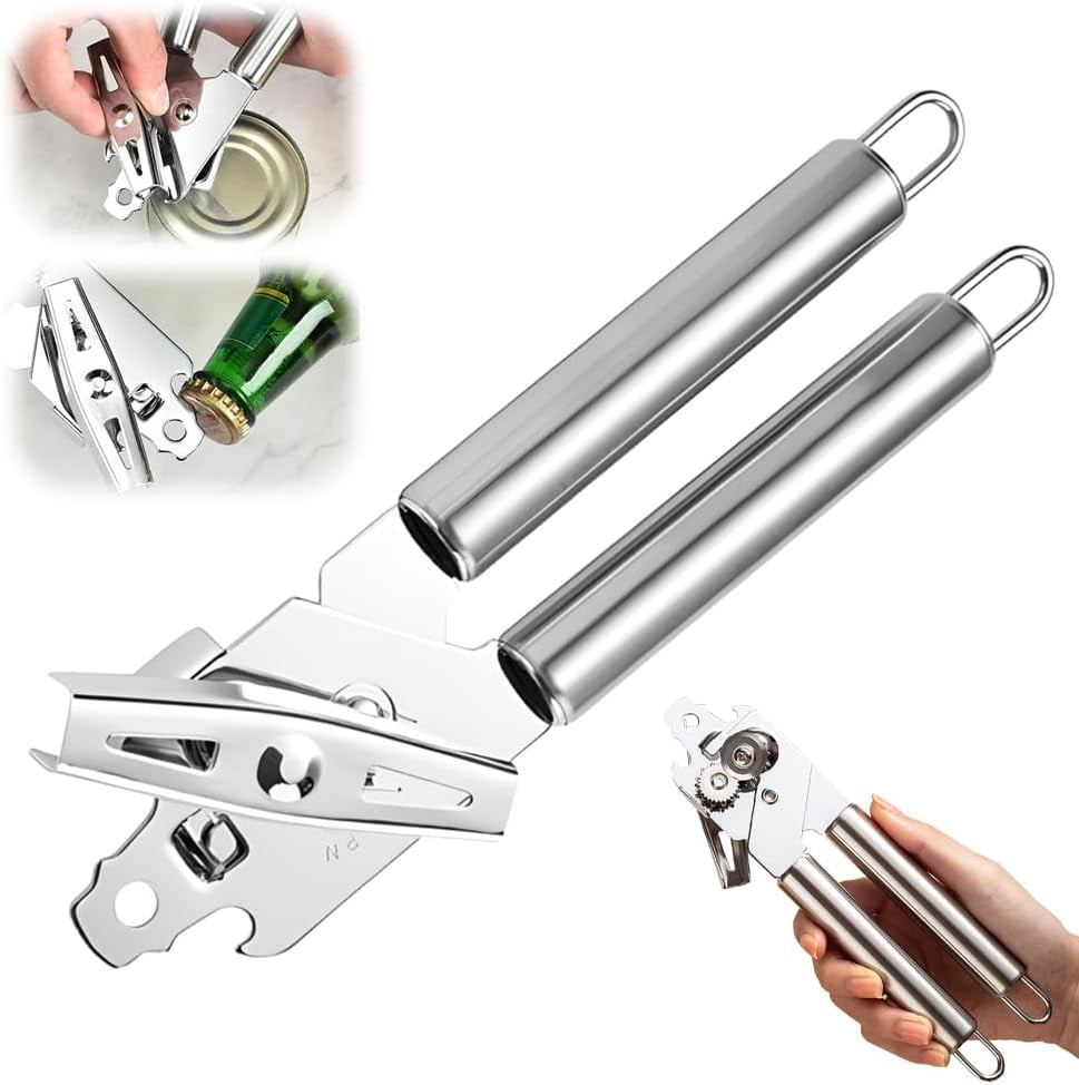 Can Opener Manual, 2025 Upgraded Heavy Duty Stainless Steel Hand Can ...