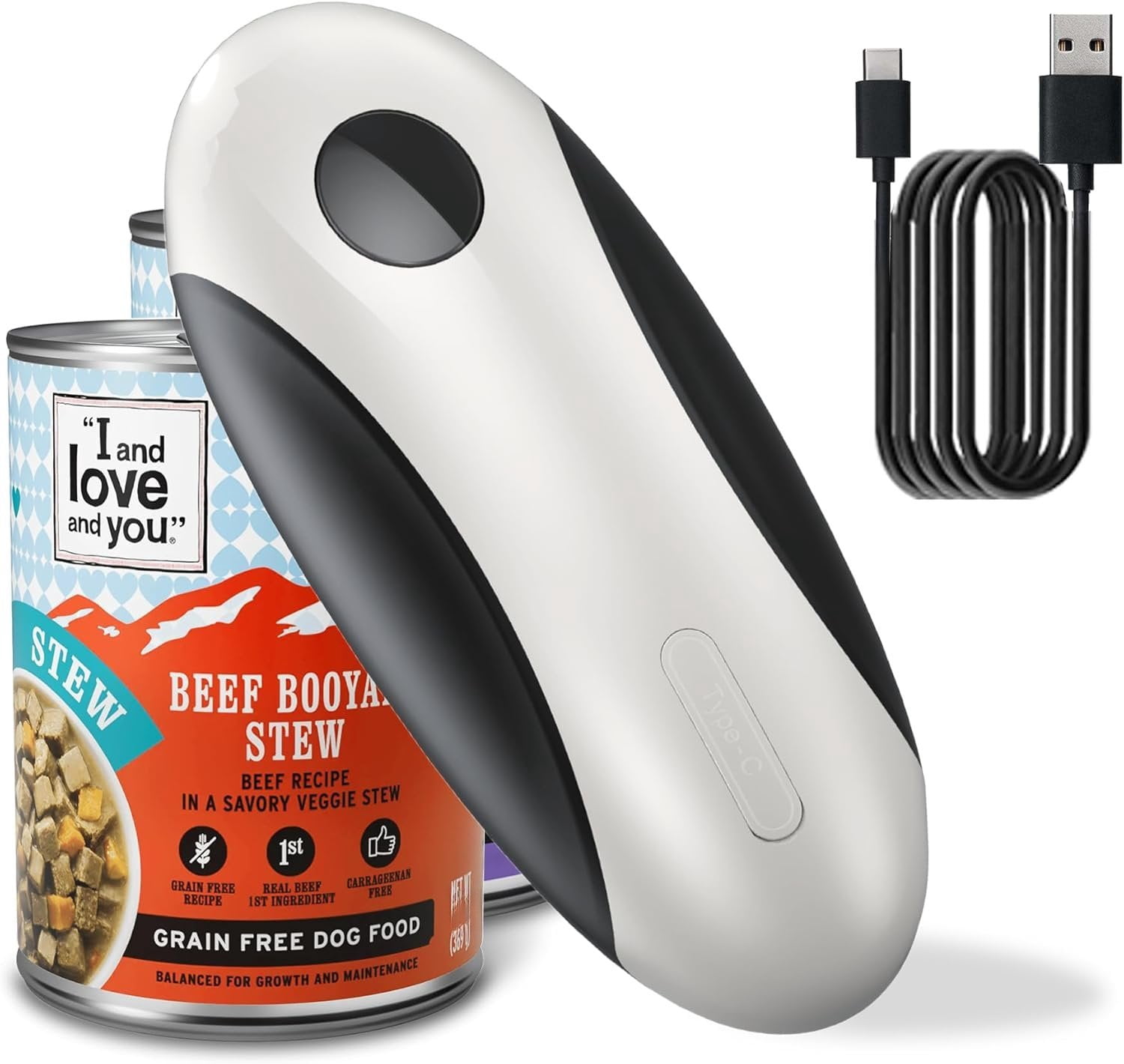 Can Opener - One Touch Automatic, Hands Operation Easy for Seniors ...