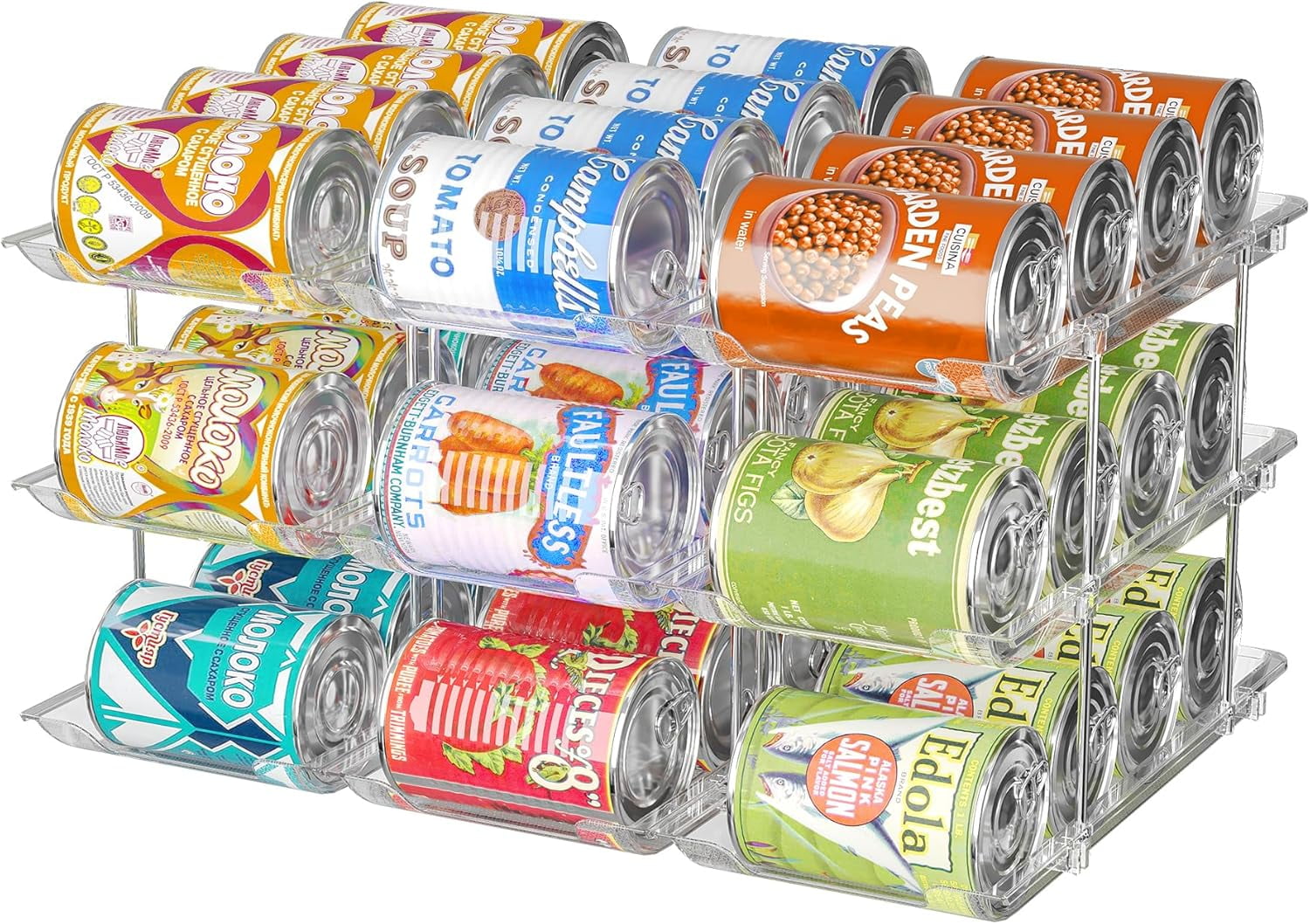 Can Organizer for Pantry, 3 Sets 3 Tiers Can Storage Organizer Pantry ...