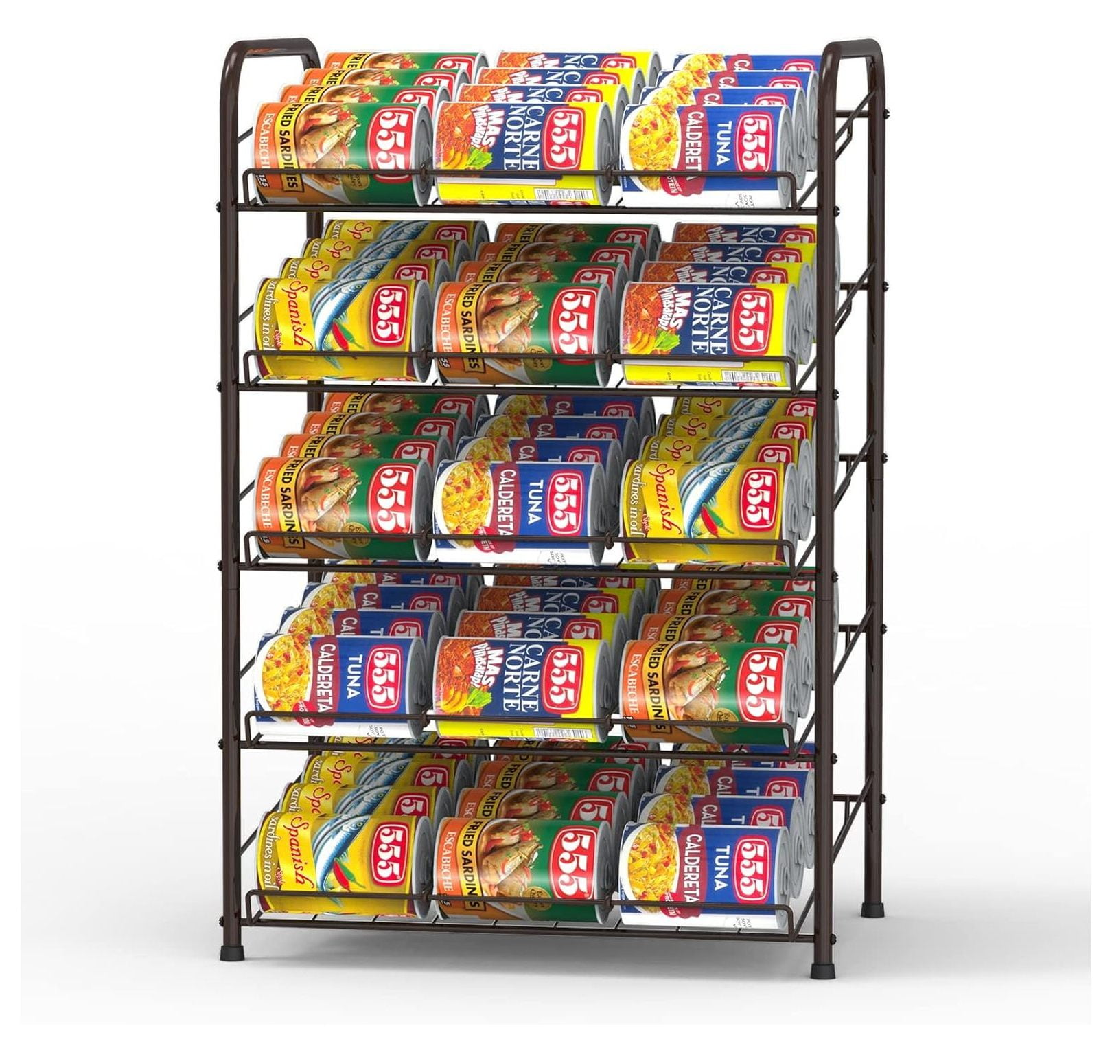 Can Organizer for Pantry, 5 Tier Can Rack Organizer Holds up to 60 Cans ...