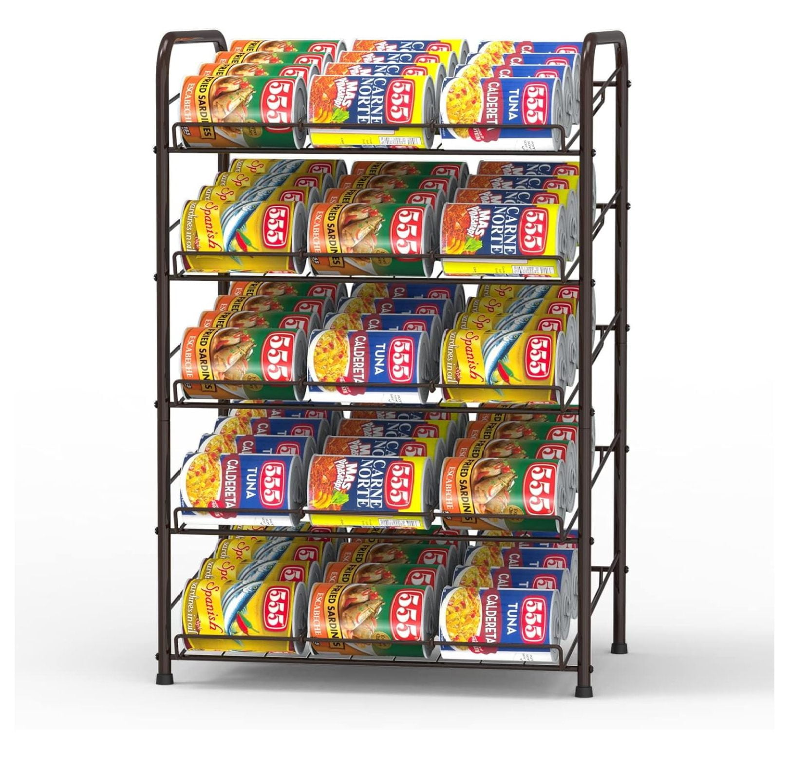 Can Organizer for Pantry, 5 Tier Can Rack Organizer Holds up to 60 Cans ...