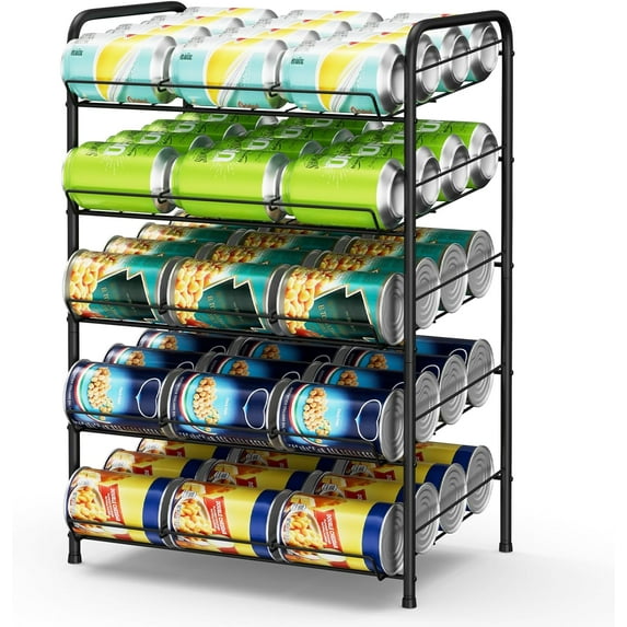 Can Organizer for Pantry 7-tier Can Rack Organizer Metal Can Storage ...