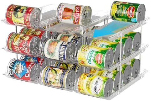 Can Organizer For Pantry Canned Food Goods Organizer For Cabinet Clear ...