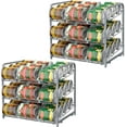 Can Organizer for Pantry Stackable 2 Pack, Can Storage Organizer Rack ...