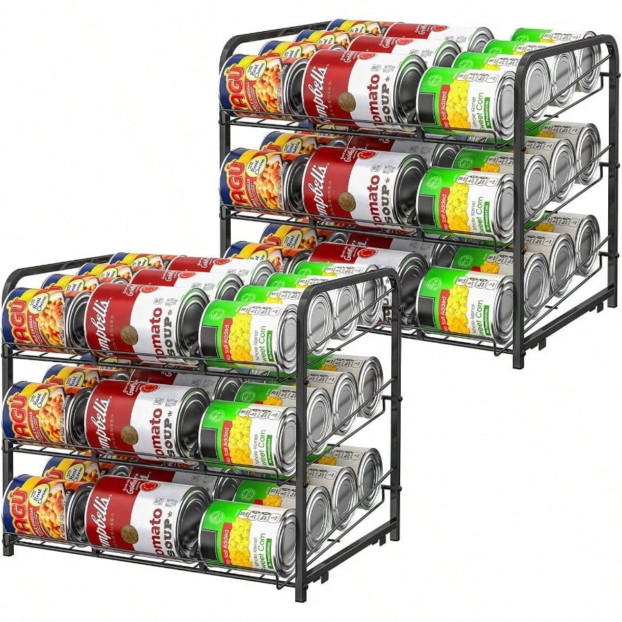 Can Organizer for Pantry Stackable Can Rack Organizer 2 Pack Stacking ...